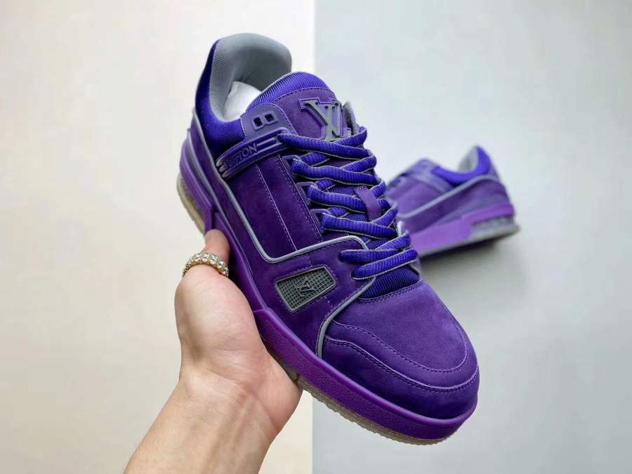 Buy Replica Louis Vuitton Purple Trainer Sneaker - Buy Designer Bags ...