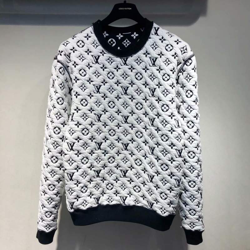 Buy Replica Louis Vuitton Full Monogram Jacquard Crewneck Sweatshirt ...